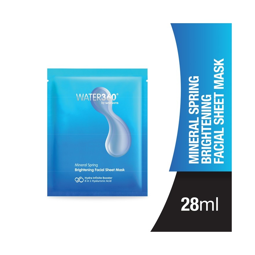 WATER360 BY WATSONS Mineral Spring Brightening Facial Sheet Mask 1s ...