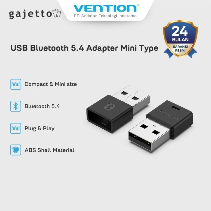 Vention USB Bluetooth 5.4 LED Dongle Receiver Adapter - NAL | Shopee ...