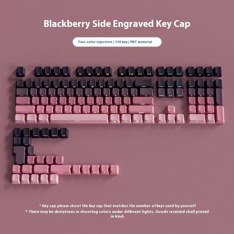 Keycap Side Lettering Translucent PBT Material Frosted Surface 131-Key ...