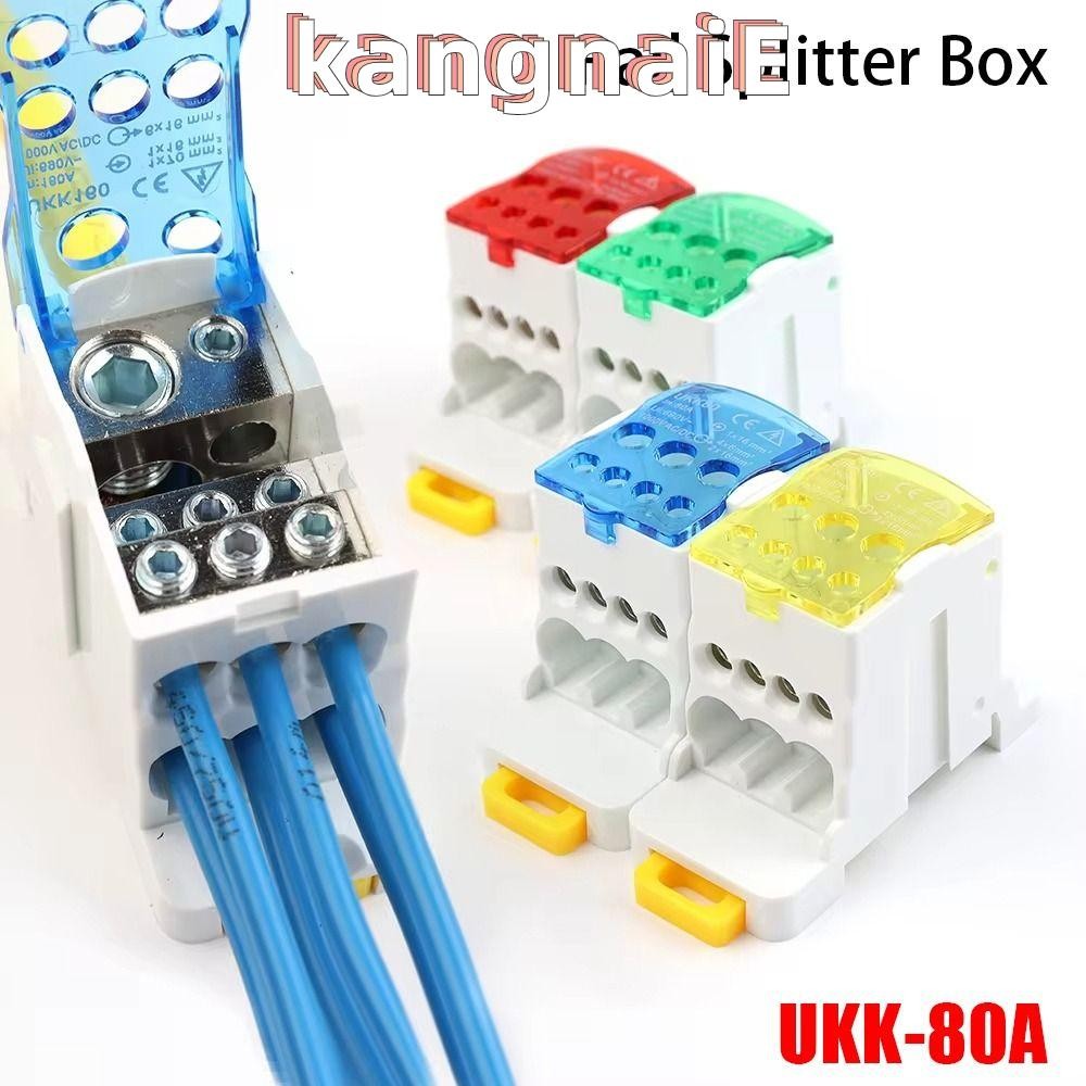KANGNAI 1Pcs UKK-80A Splitter Box, One In Several Out Junction Din Wire Connector, Single-Stage ...
