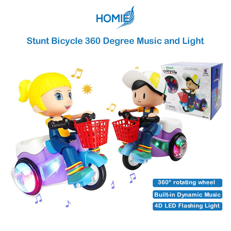 Stunt Bicycle 360 Degree Electric Rotating Lighting & Music/Dancing ...