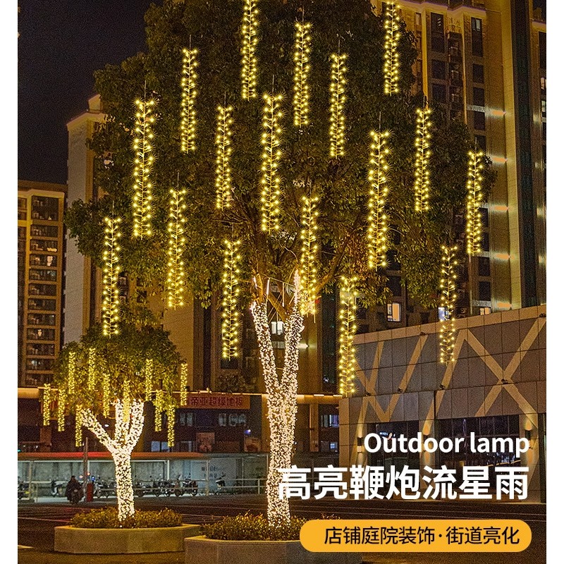 Lampu Meteor Mercun LED Lampu Gantung Ekor Kuda Projek Lampu Hiasan ...
