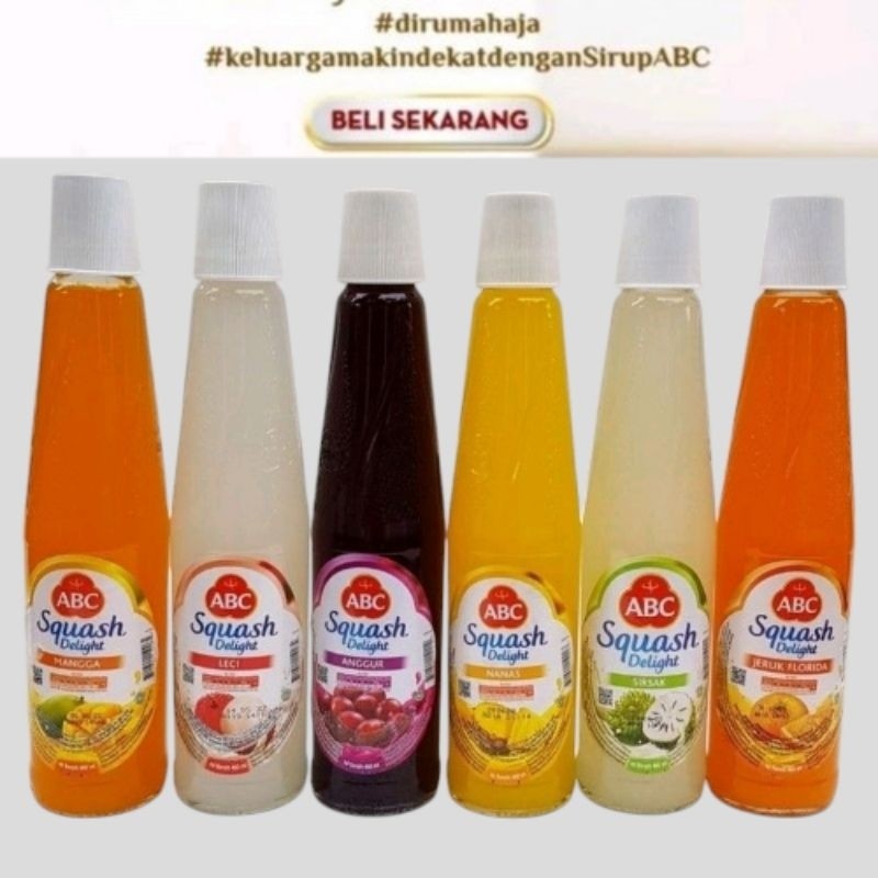 Sirup Abc Squash Delight kemasan 450ml | Shopee Malaysia
