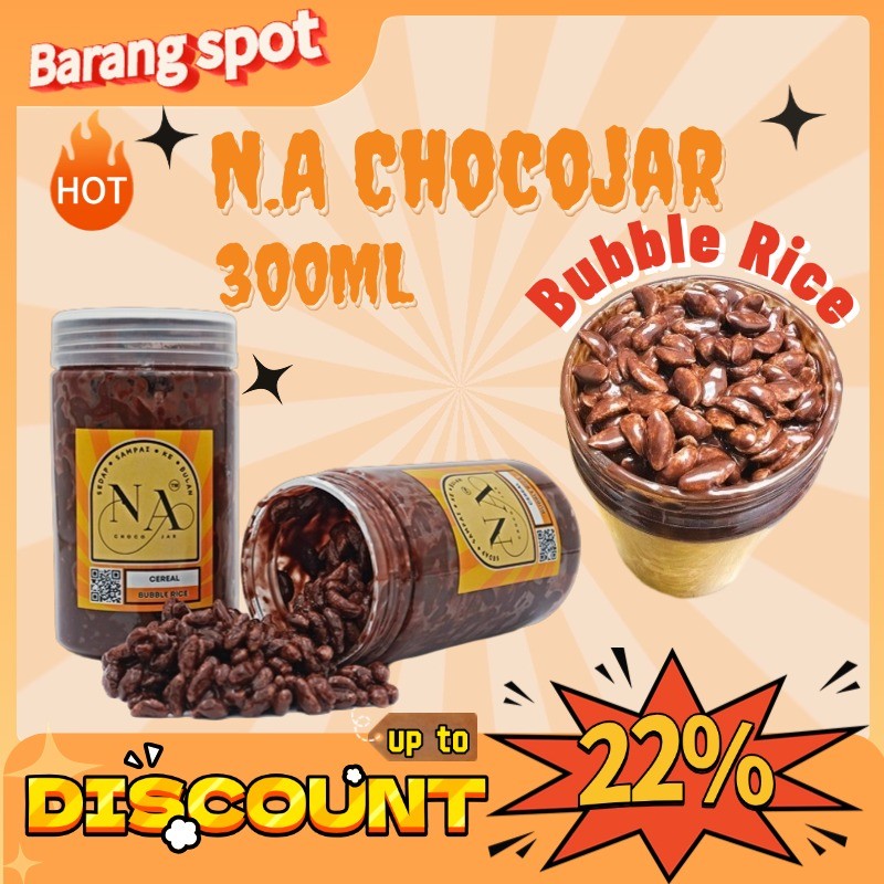 N.A Chocojar 3-Pack Chocolate Leleh Balang 300ml [Bubble Rice]【Barang ...