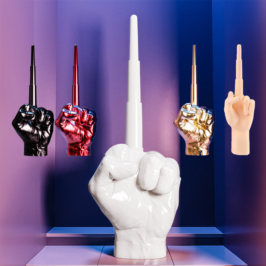 3D Printed Telescopic Middle Finger Toy Creative Vertical finger ...