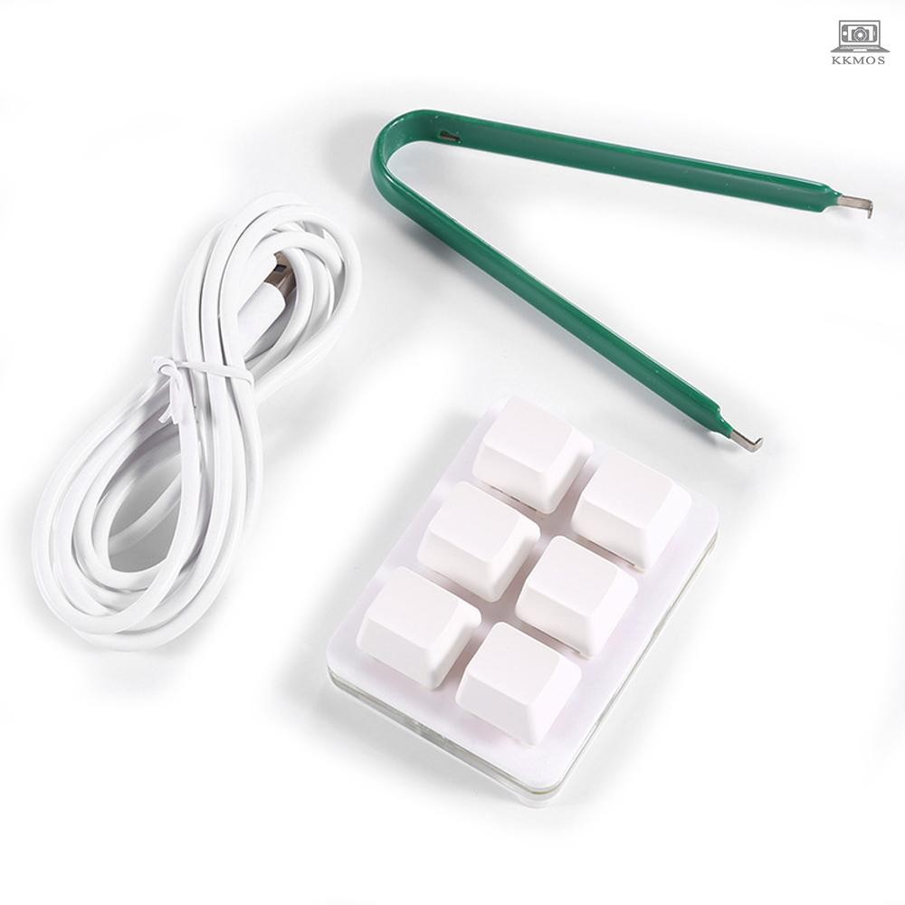 Portable Keyboard 6Keys Shortcut Keys Custom Keyboard USB PlugAndPlay ...