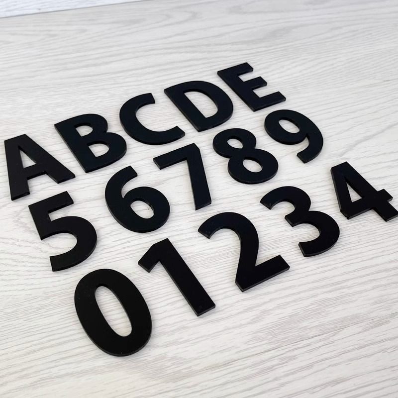 Number House Number Acrylic Custom Room Number Logo Crystal 3D Three ...