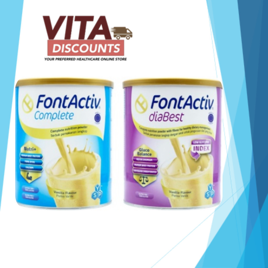 [TIN BESAR 800G] FONTACTIV COMPLETE / DIABEST POWDER 800G | Shopee Malaysia