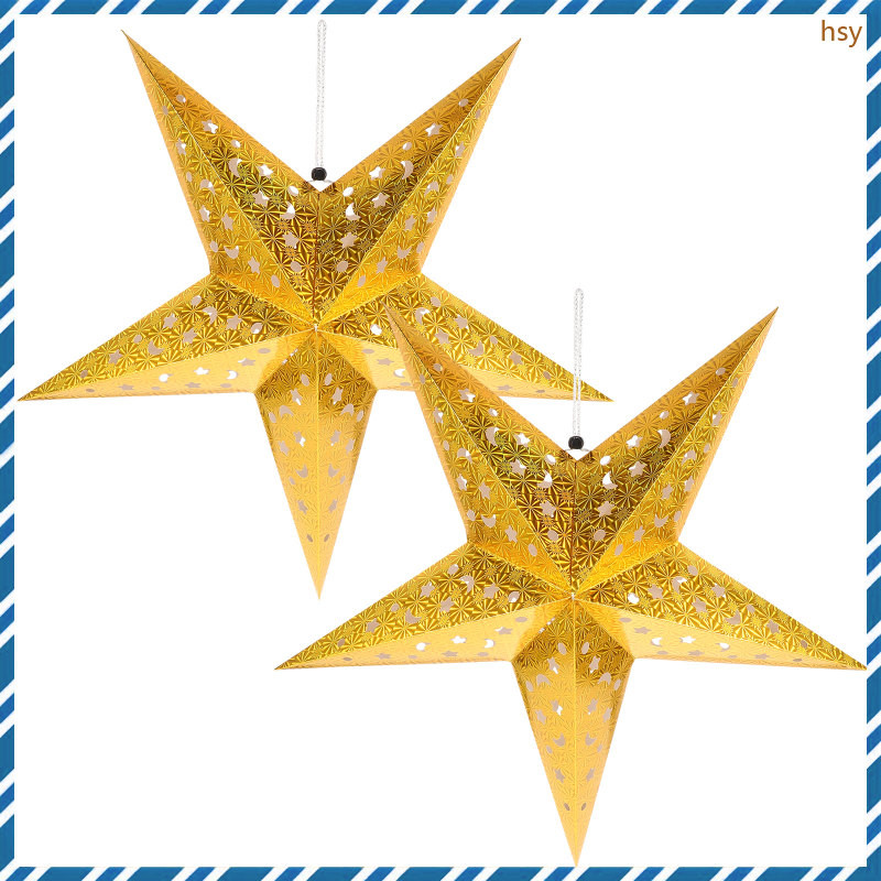 Paper Star Light Shade Christmas Lampshade Cover Pentagram Pendant ...