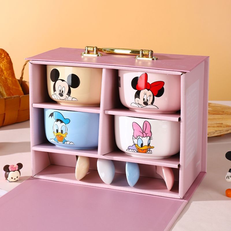 Disney Tableware Gift Box Ceramic Bowl Set Moving Gifts Housewarming ...