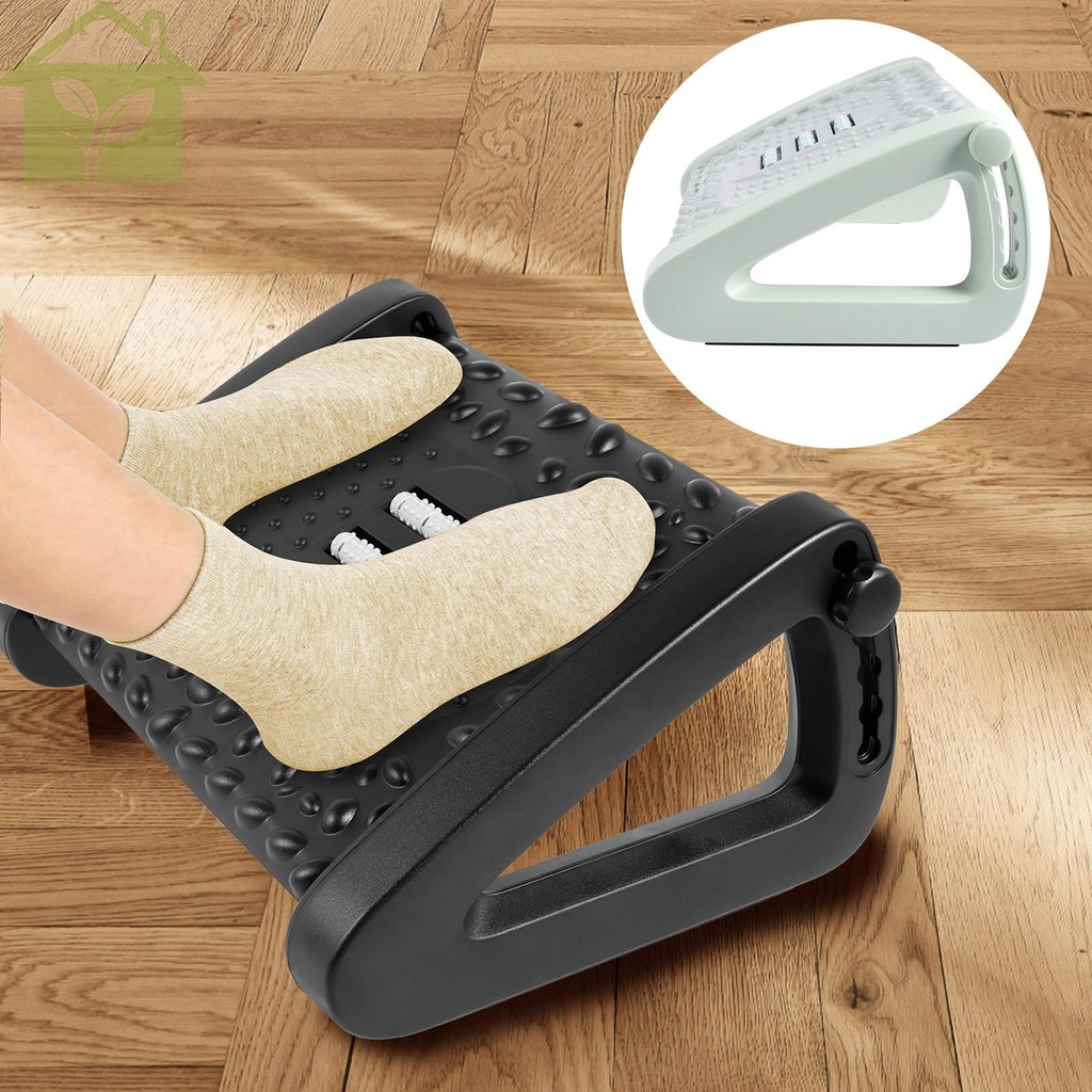 Under Desk Footrest Height Adjustable Foot Rest for Under Desk at Work ...