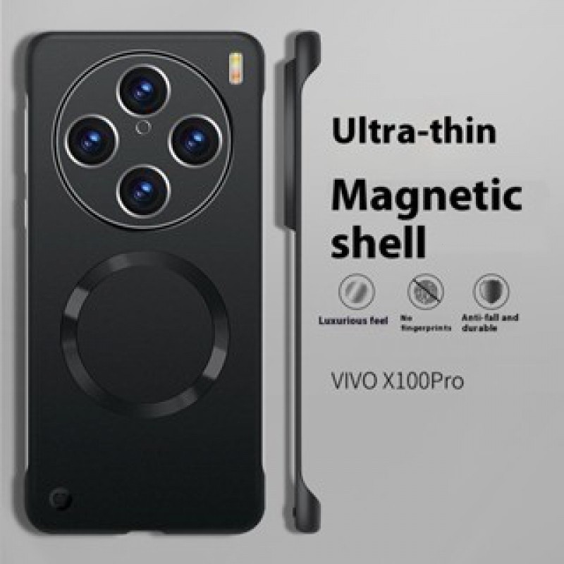 Ultra Thin Matte Skin Friendly Frameless Magnetic Hard PC Phone Case ...