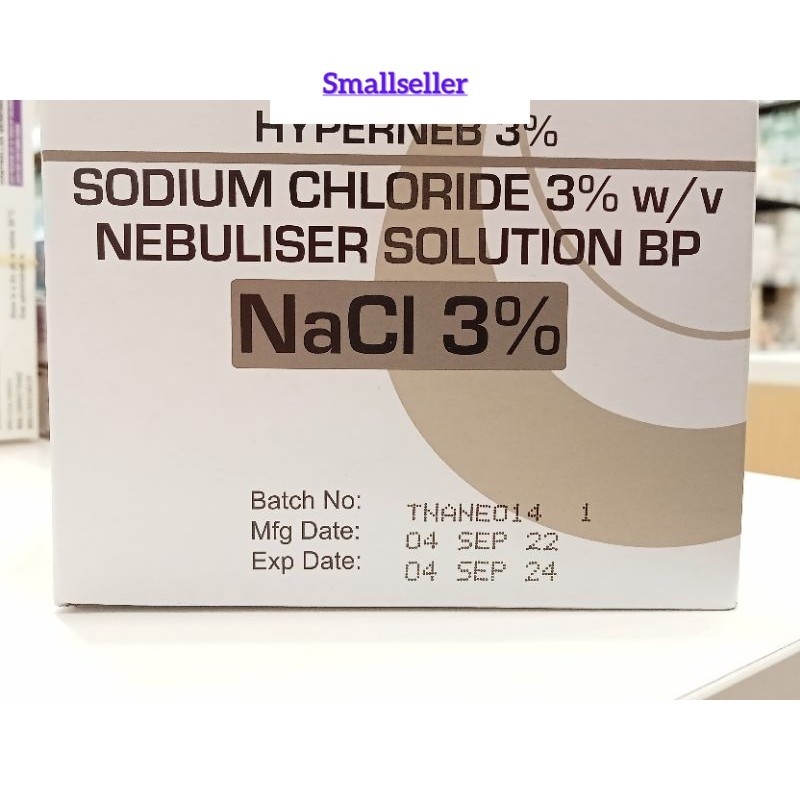 Sodium chloride 3 percent hyperneb 3% 4ml/ tube | Shopee Malaysia