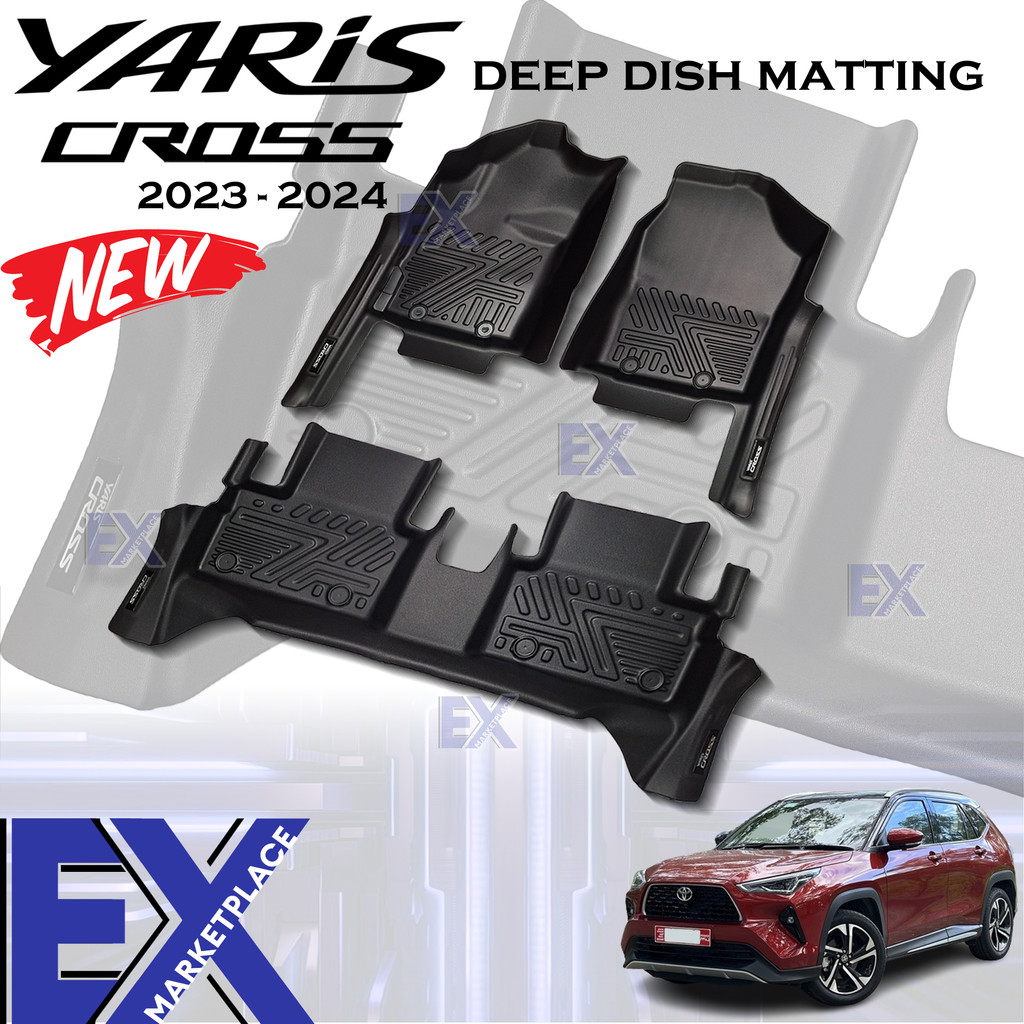 Toyota Yaris Cross 1.5G and 1.5V 2023 to 2024 5D OEM Deep Dish Matting ...