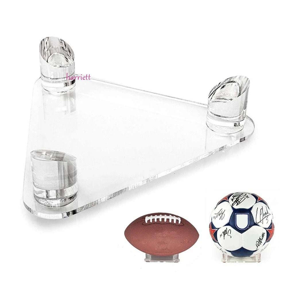 HARRIETT Ball Display Stand Rugby Balls Acrylic Ball Holder Shelf ...