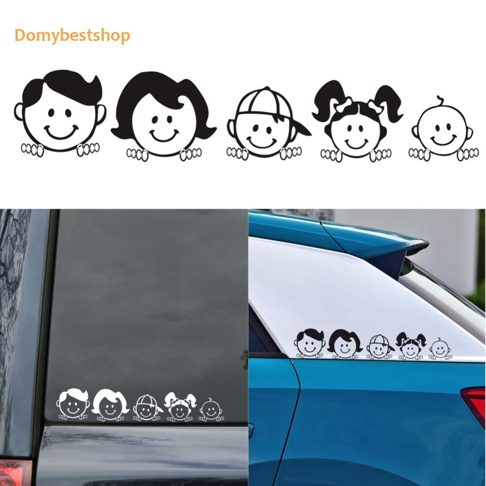 5x25cm Happy Family Car Sticker Art Design Pattern for Windshield ...