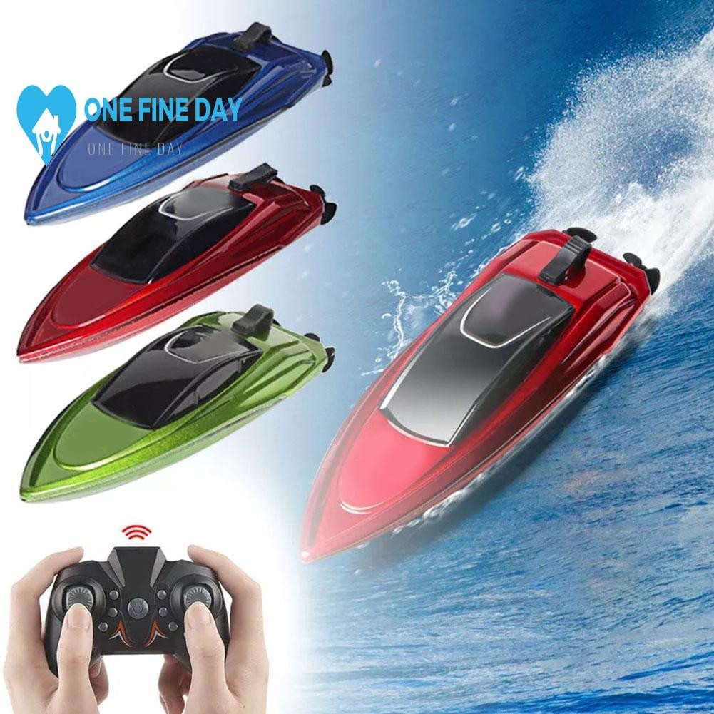 Mini Rc Boats High Speed Racing Boat Dual Motors 2.4g Submarine Remote ...