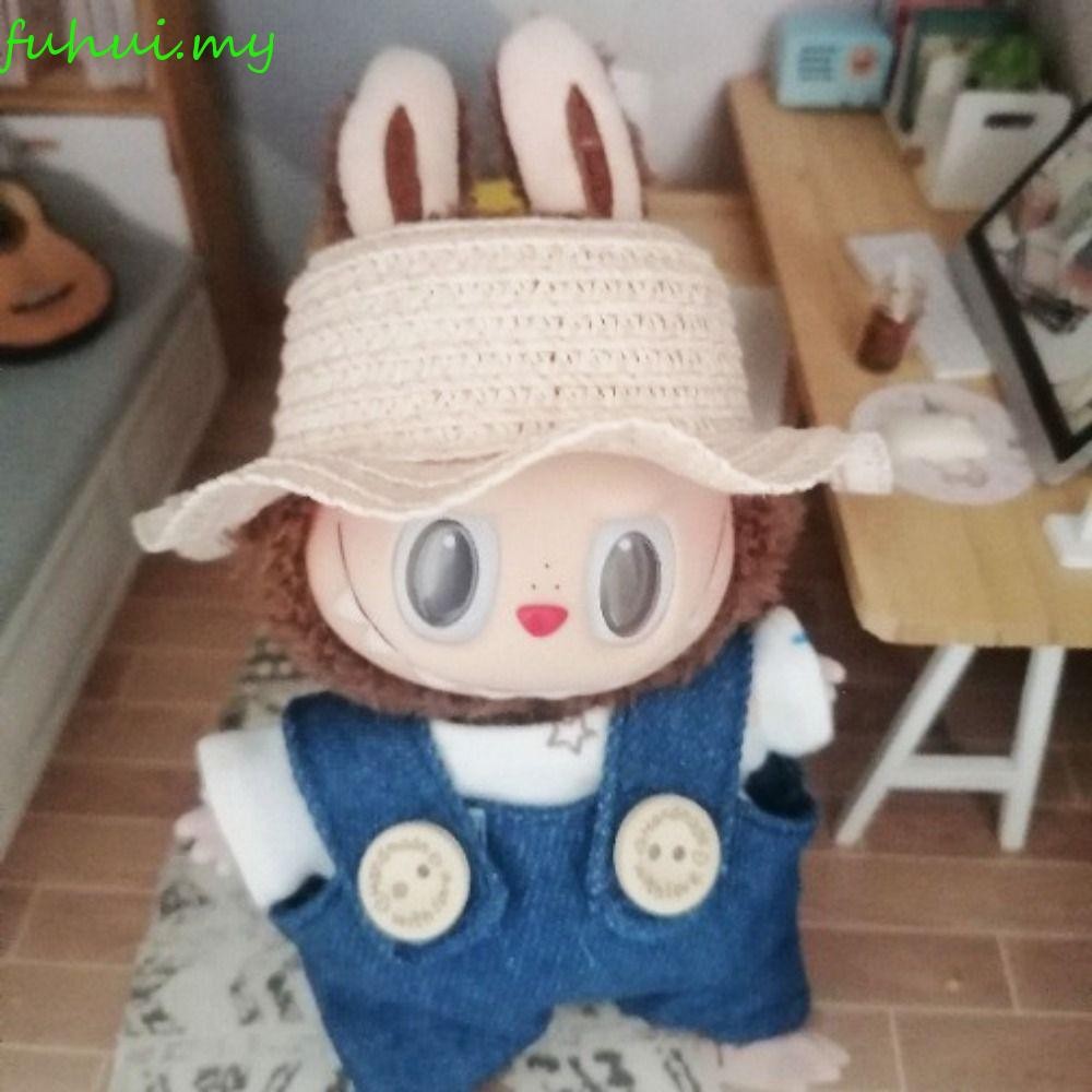 FUHUI Labubu Time Hat, Labubu Time To Chill Sunhat Labubu Hollowed-out ...