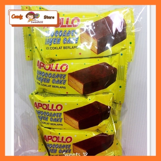 Apollo Layer Cake Chocolate 8pcs | Shopee Malaysia