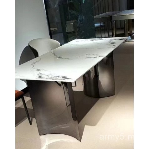 Meja makan batu aksesori perkakasan kaki meja marmar Nordic kaki meja ...