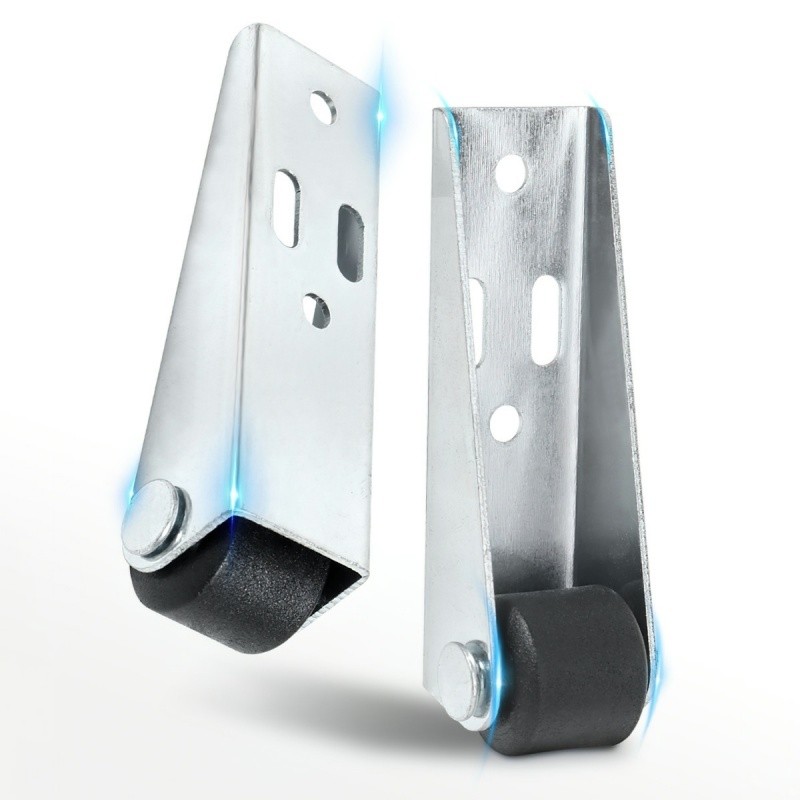 Door wheels support opening and closing without jamming the door to ...