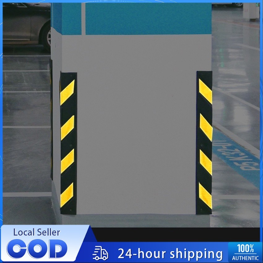 Rubber Wall Corner Protector with refletive Car Parking Pole Safety ...