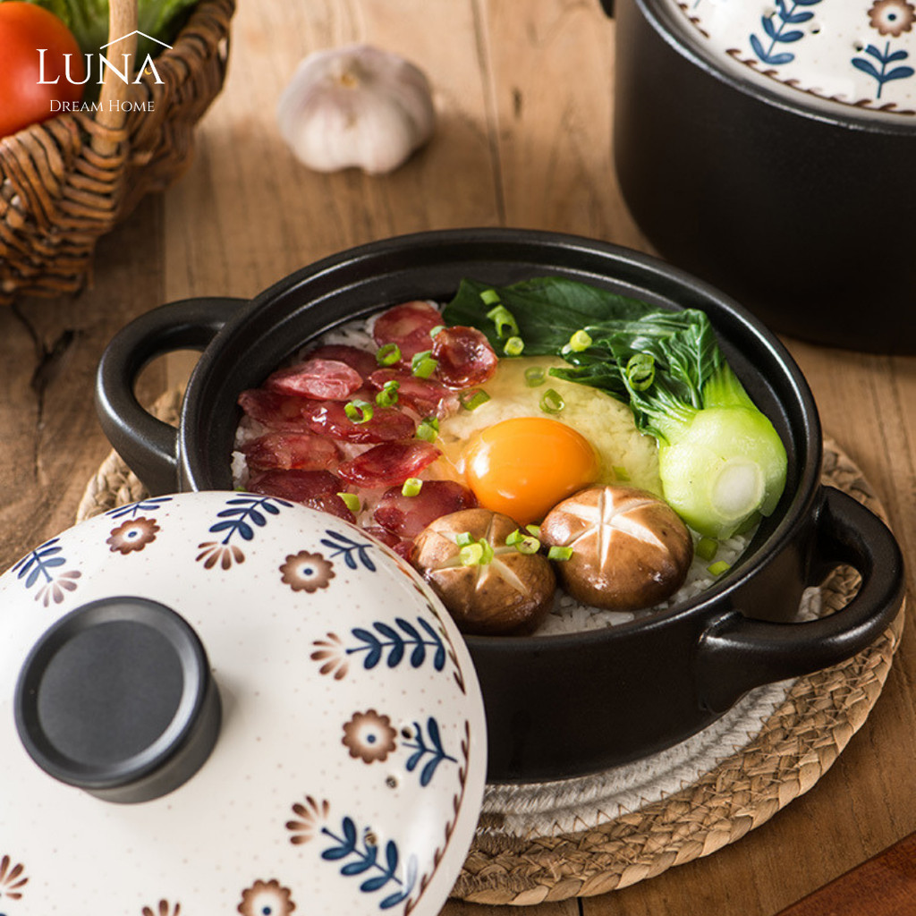 LUNA [Graham Pot] Ceramic Cooking Casserole Stew Soup Clay Premium ...