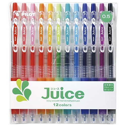 Pilot Gel Ballpoint Pen Juice LJU120EF-12C 0.5mm 12-color set | Shopee ...