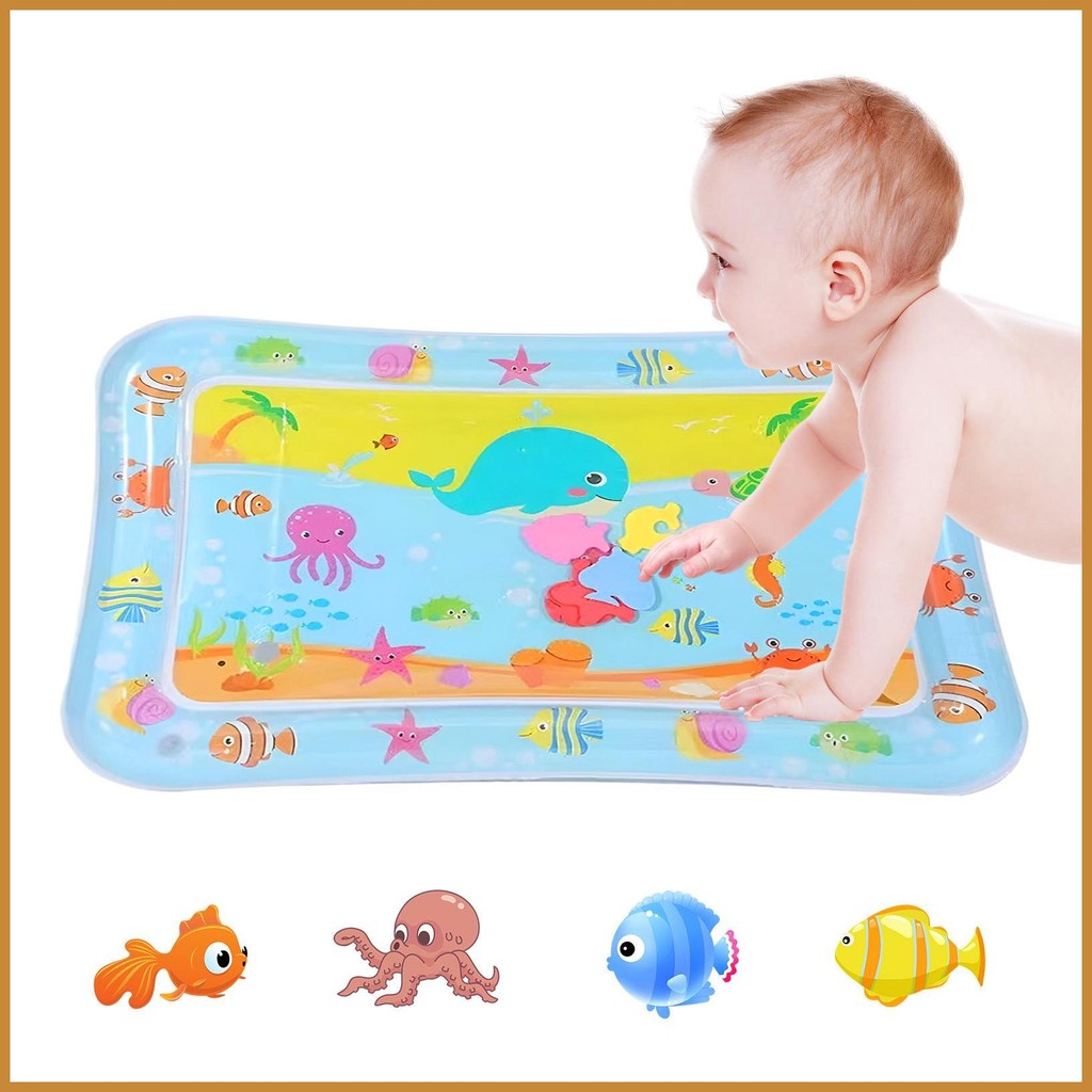 Kids Water Play Mat Sensory Play Mat Sea Animals Inflatable Water Mat ...