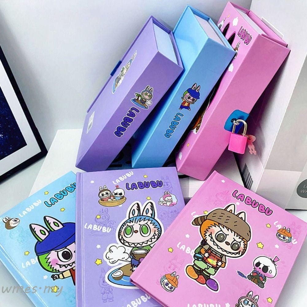 WMES1 Labubu Diary Notepad, A6 Color Page Labubu Mini Notebook ...