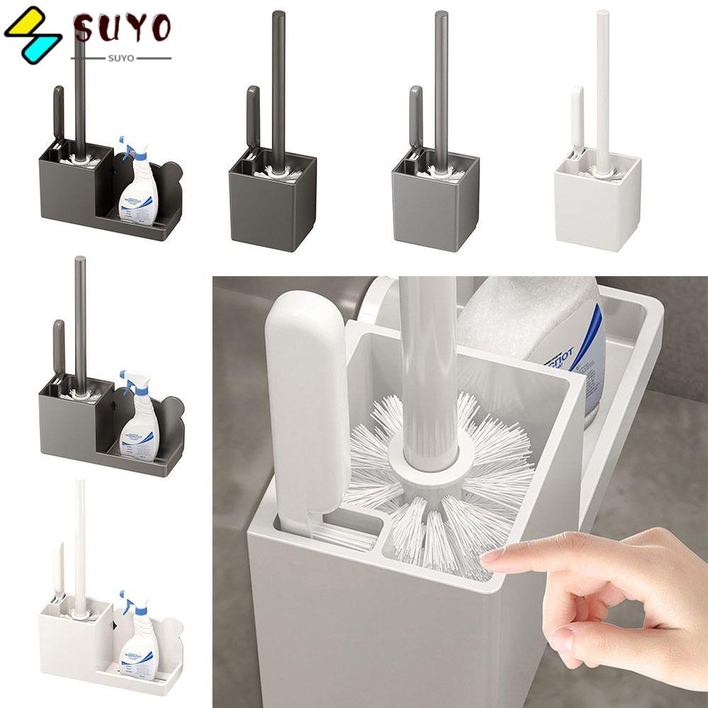 SUYO Bathroom Toilet Brush Holder, WC Cleaner Brush Bathroom ...