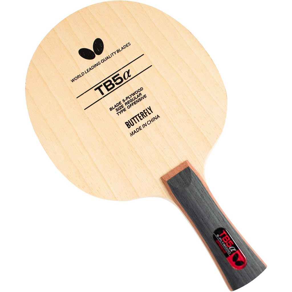 Butterfly Table Tennis Racket Beginner TB5 Alpha Shakehand Offensive 5 ...