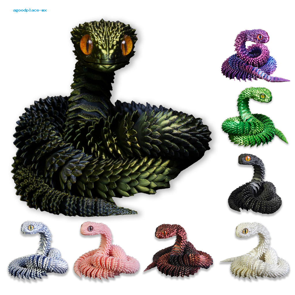 ag Lightweight Snake Figurine Lifelike Snake Sculpture Articulated ...