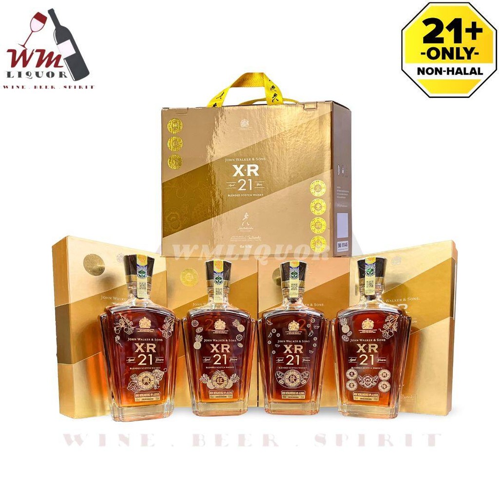 Limited Edition CNY 2025 John Walker & Sons XR21 【興旺發】【生意興隆】限量版 (4 x 750ml) Blended Scotch ...