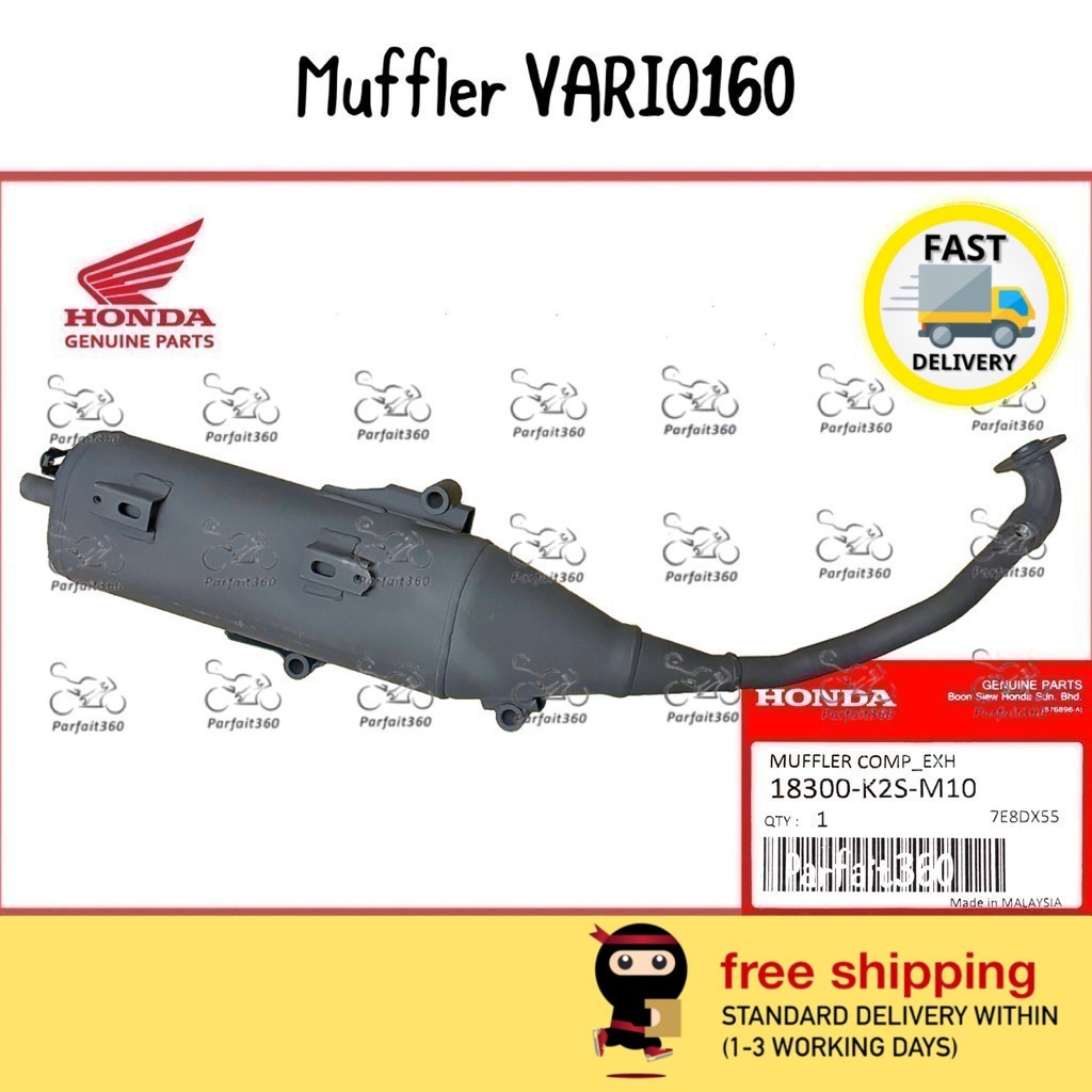 18300-K2S-M10 HONDA VARIO160 Muffler Pipe / Exhaust Ekzos Paip 100% ...