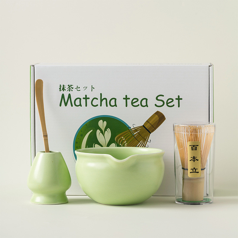 Japanese Matcha Tea Set 8-Piece Set Matcha Bowl Matcha Brush Holder Tea ...