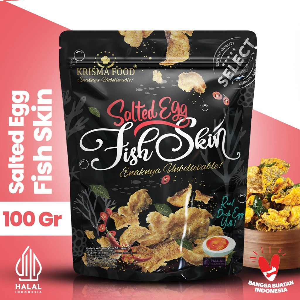 Salted EGG FISH SKIN - POUCH 100GR | Shopee Malaysia