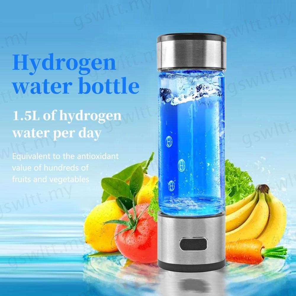 GSWLTT Rich Hydrogen Water Cup, Large Bottle Mouth Borosilicate Glass Water Element Water Cup ...