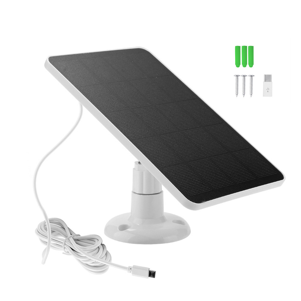 Solar Panel for Security Camera Solar Panel for Outdoor Camera 4W 5V ...