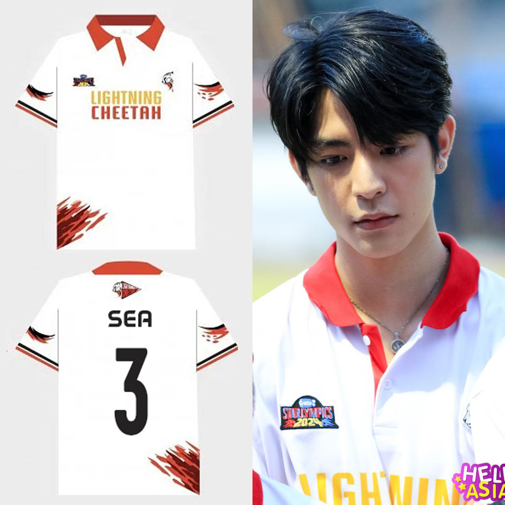 2024 Gmmtv STARLYMPICS LIGHTNING CHEETAH High Quality JERSEY Red Polo ...