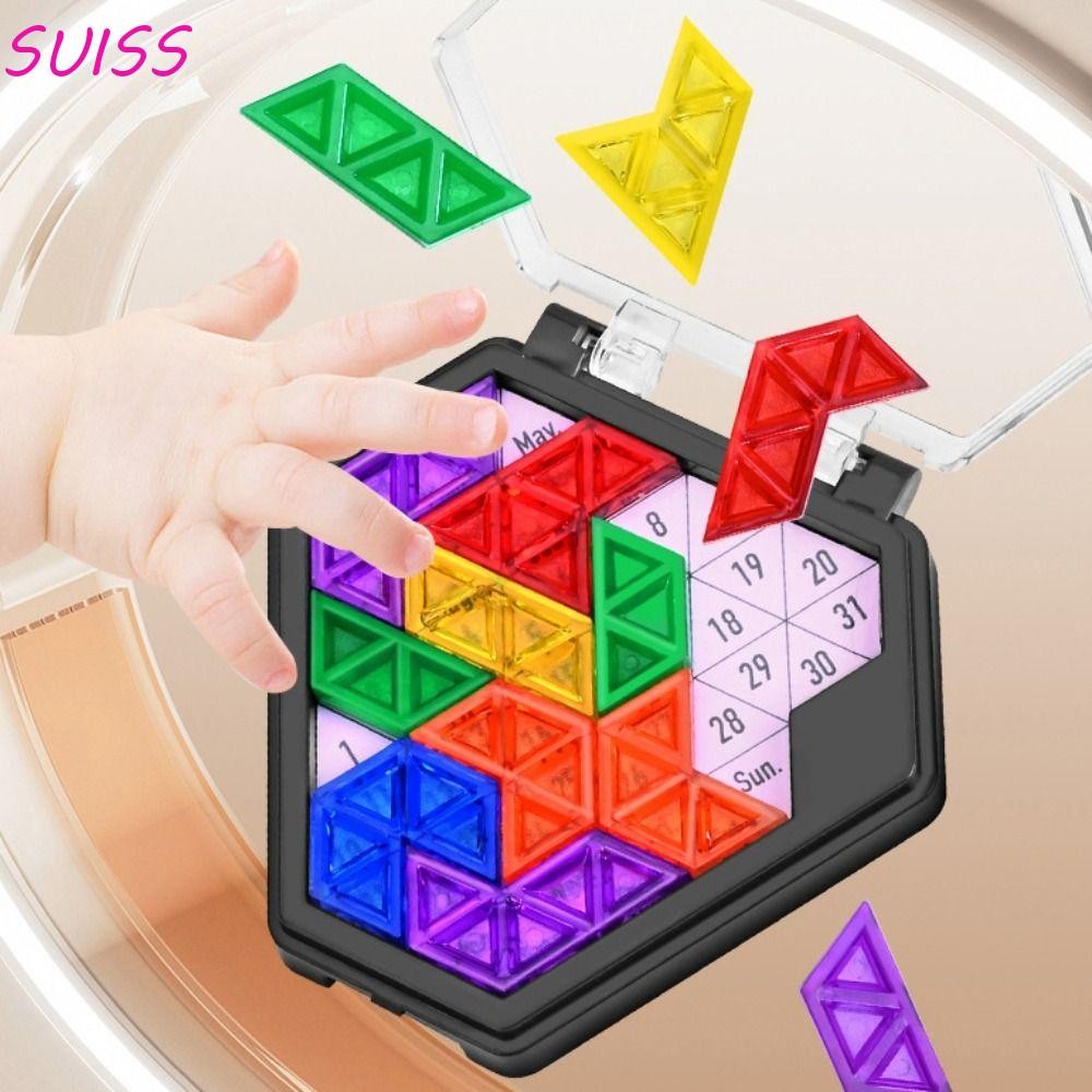 SUISS Calendar Challenge Intelligence Game, Montessori Board Game Smart ...