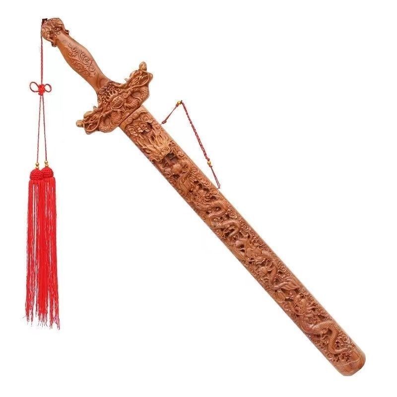 Town House Peach Wood Sword Authentic Pure Peach Wood Seven Star Sword ...