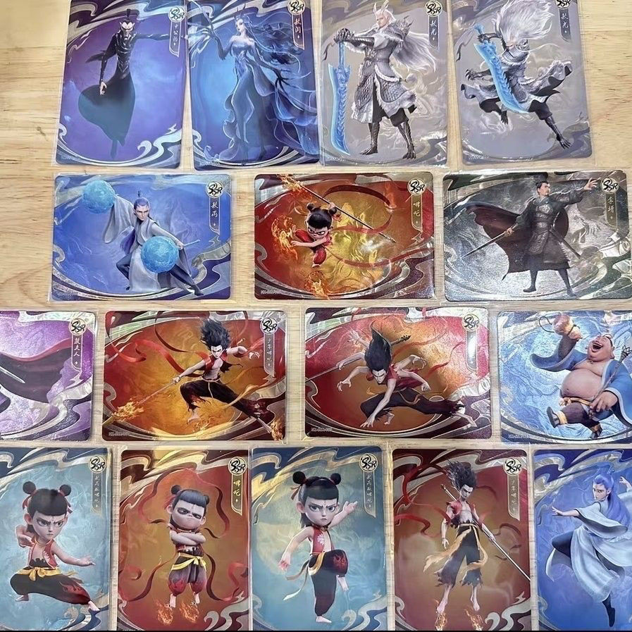 卡游哪吒魔童闹海SSR HR QR整套斗天包第一弹 不支持七天无理由Card Game Nezha Demon Children Roar ...