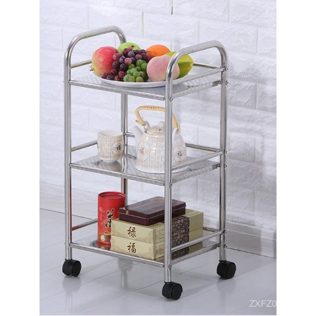 Storage Storage Wheeled Vegetable Rack Microwave Rack Removable Storage ...