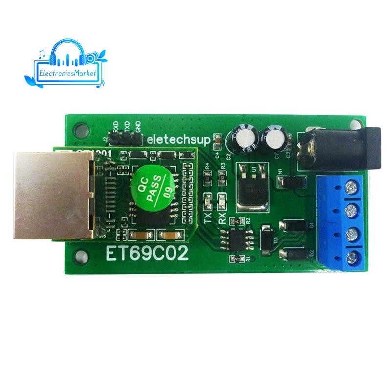 ET69C02 Ethernet Network IP RJ45 to RS485 Bus Converter for Modbus RTU ...