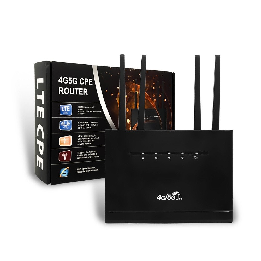 4g mobile router Sharing WIFI Hotspot 4 Antenna 4 Network Port LTE ...