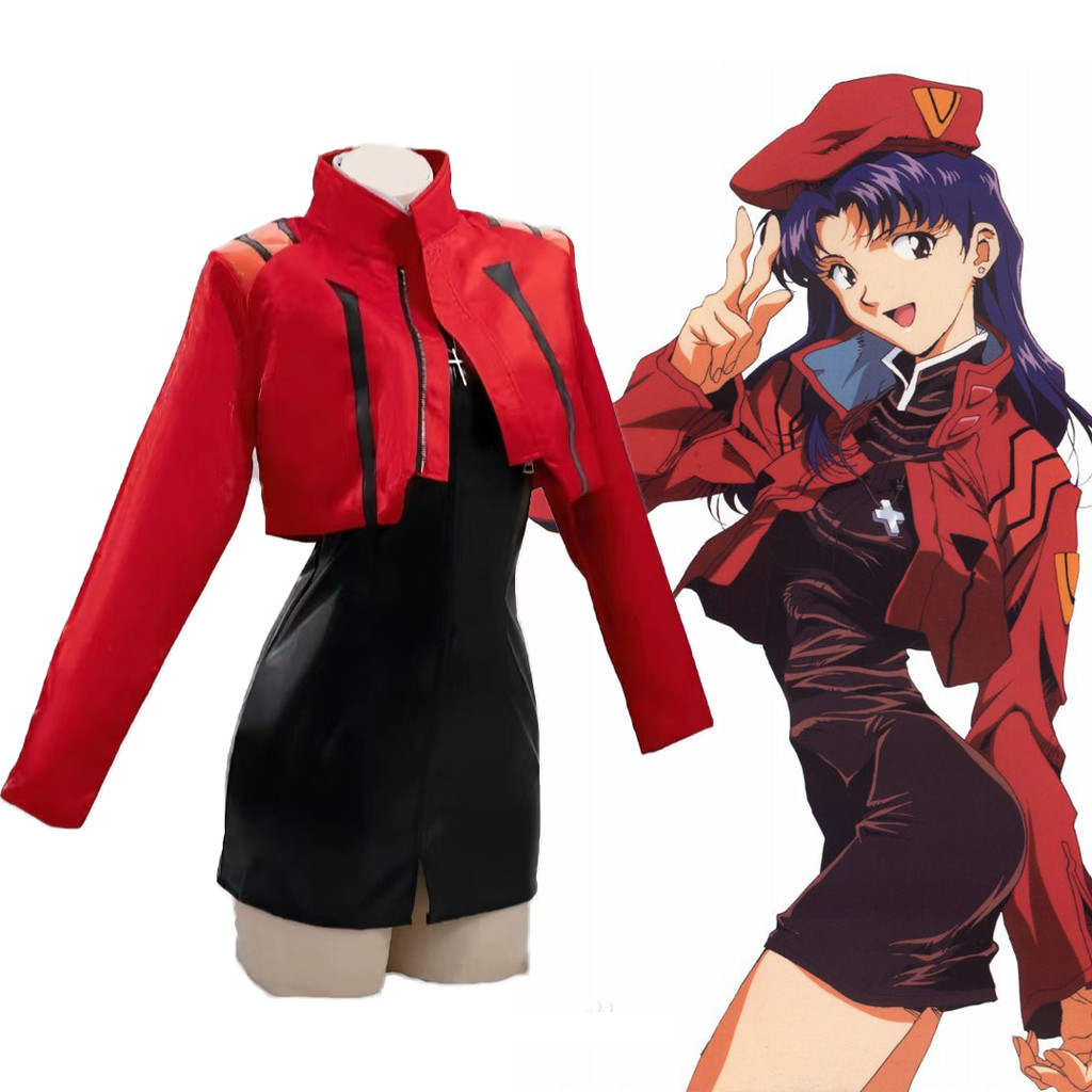 Halloween EVA Katsuragi Misato Cosplay Costume Neon Genesis Evangelion ...