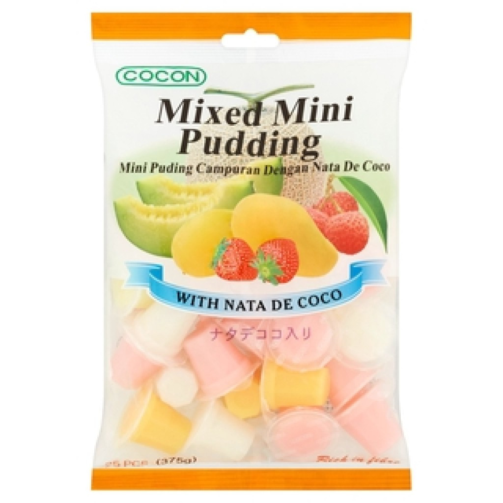 Cocon Mixed Mini Pudding with Nata De Coco 25 x 15g (375g) | Shopee ...