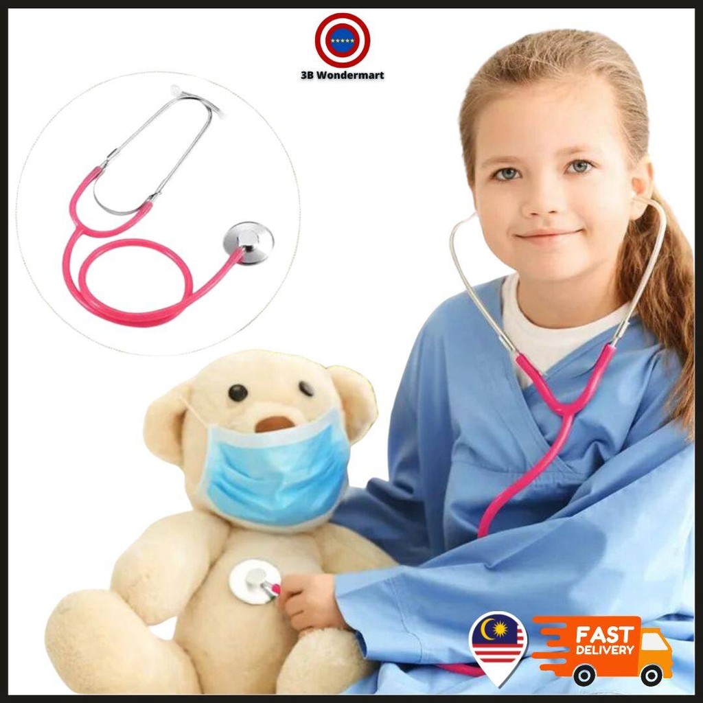 Plastic Stethoscope Kids Play Heart Beat Check Head Children Toys ...
