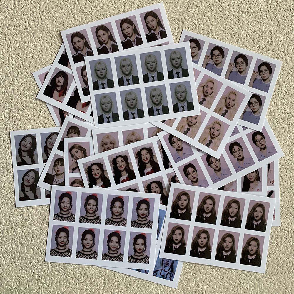 KPOP TWICE ID Photo Identity Card Photocards School HD Collective Cards ...